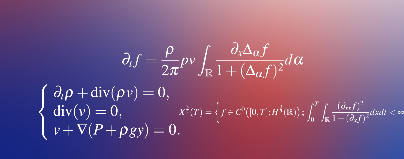 Etude de l'équation de Muskat dans le régime critique | Centre Borelli